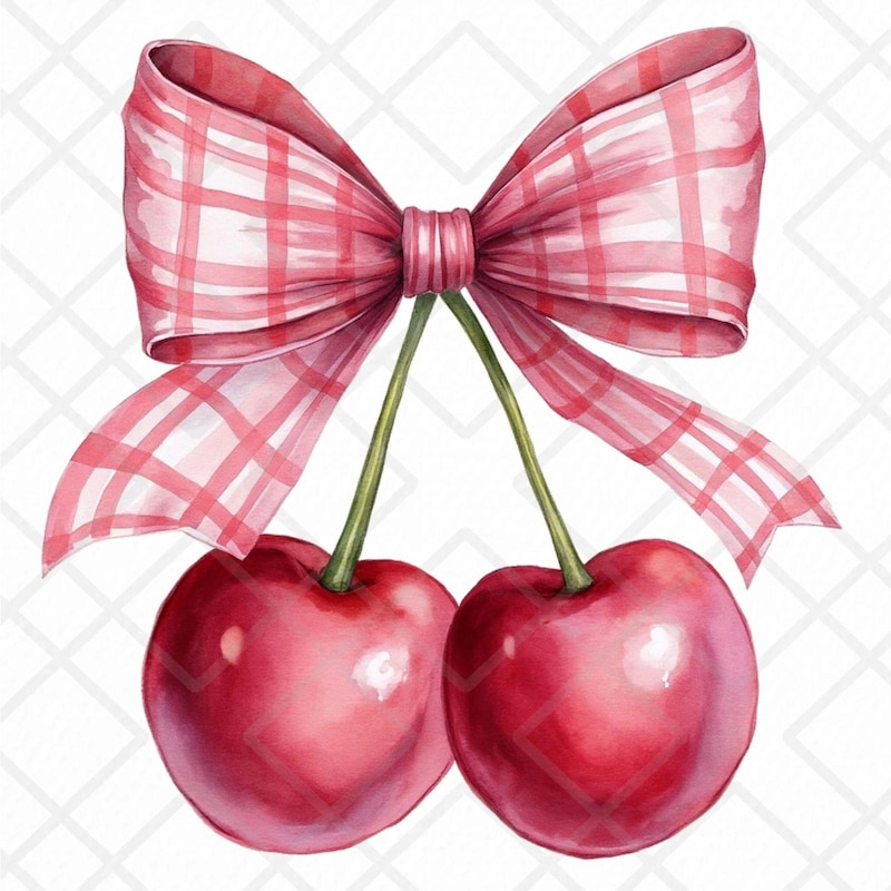 Watercolor Cherry Bowl - Etsy