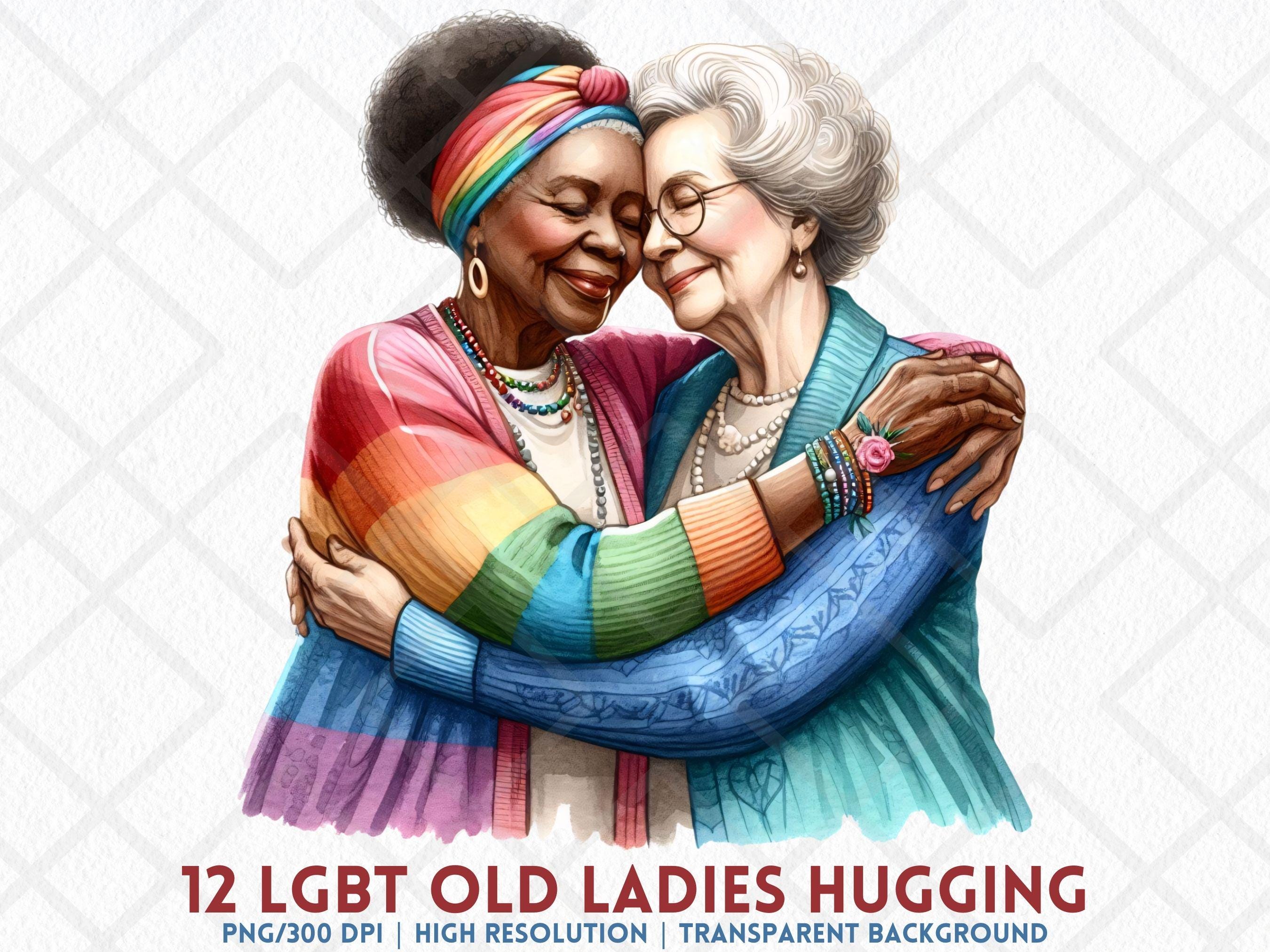 Lesbian Couple PNG, Gay Pride Clipart, LGBTQ Watercolor Pride Month ...