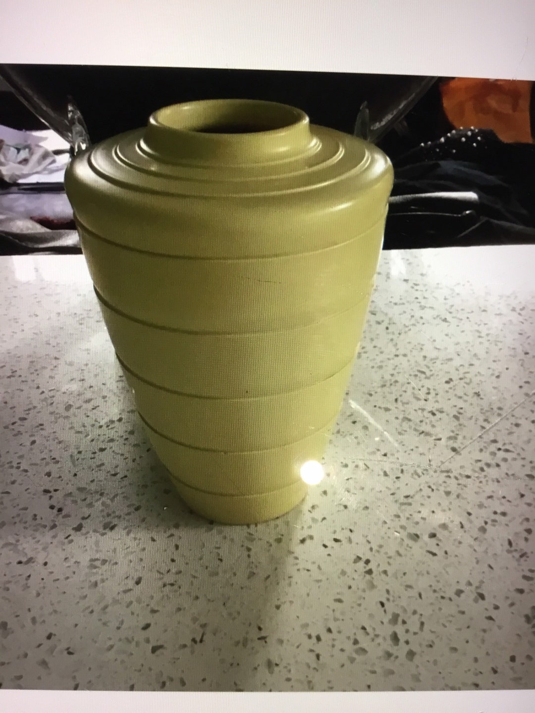 Keith Murray Wedgwood, Straw Coloured 8 1/2 Ins Conical Statement ...