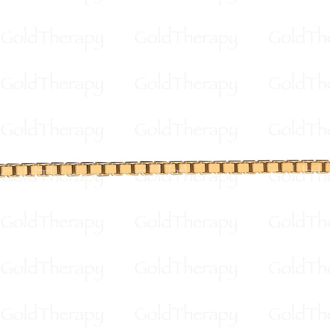 Solid 10K Yellow Gold Box Chain Necklace, 16" 18" 20" 24" Inch, 0.5mm 0 ...