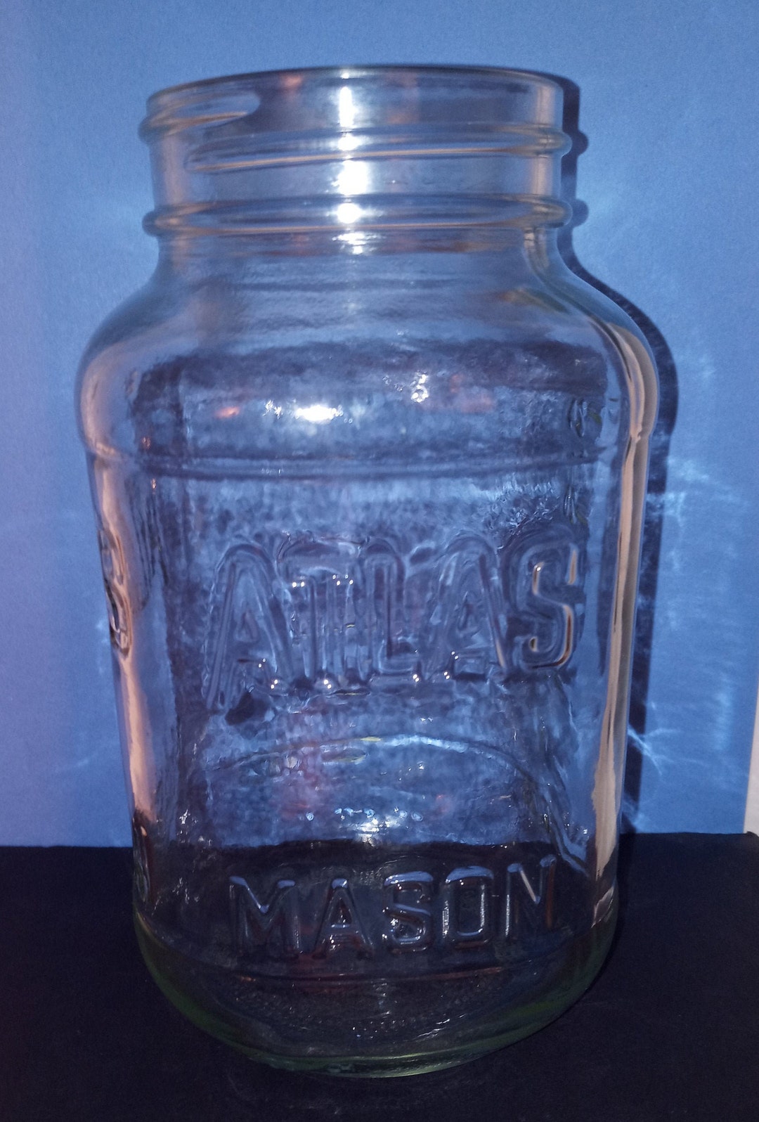 Old Atlas Mason Jar - Etsy