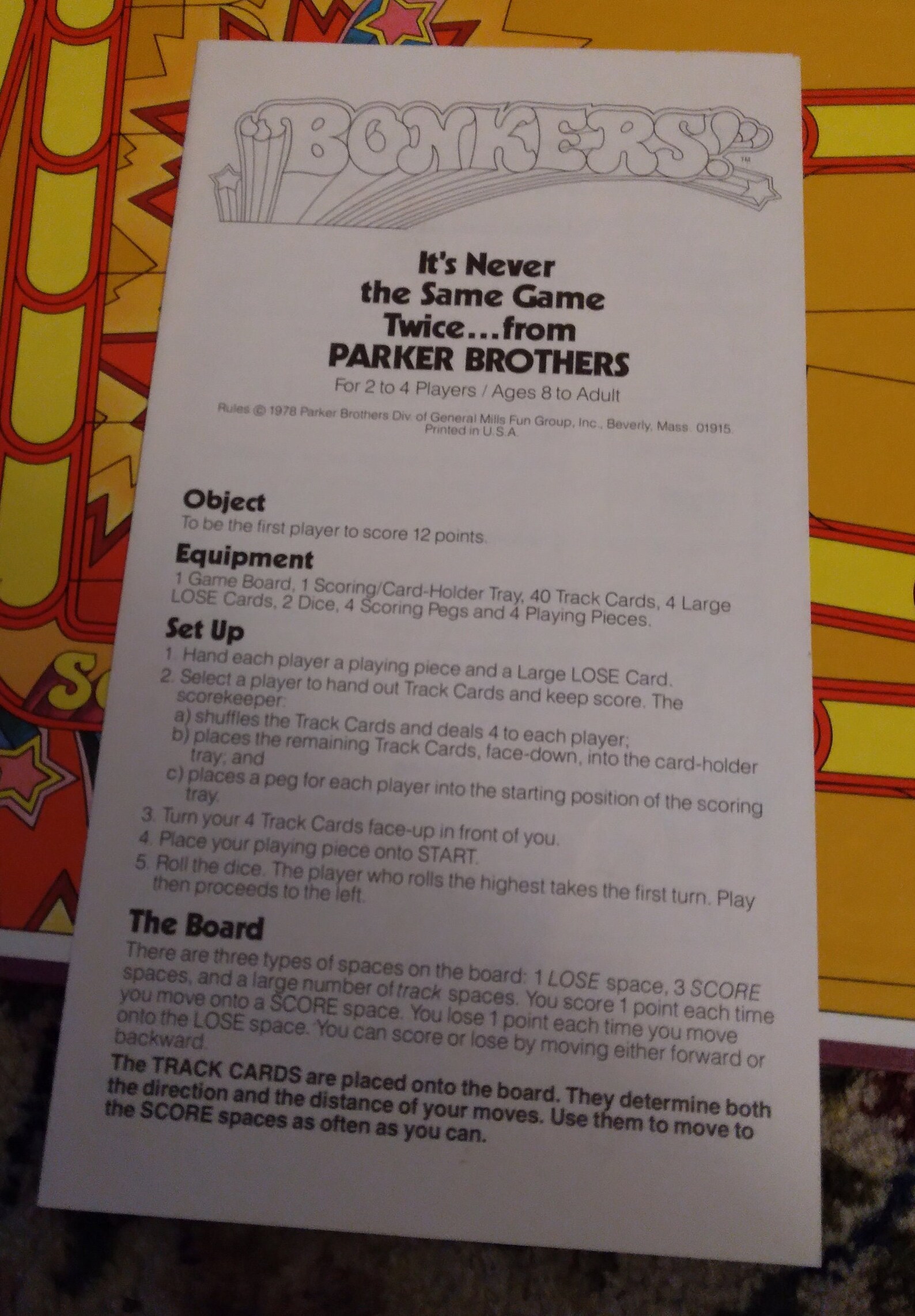 Vintage Bonkers Game Parker Brothers - Etsy