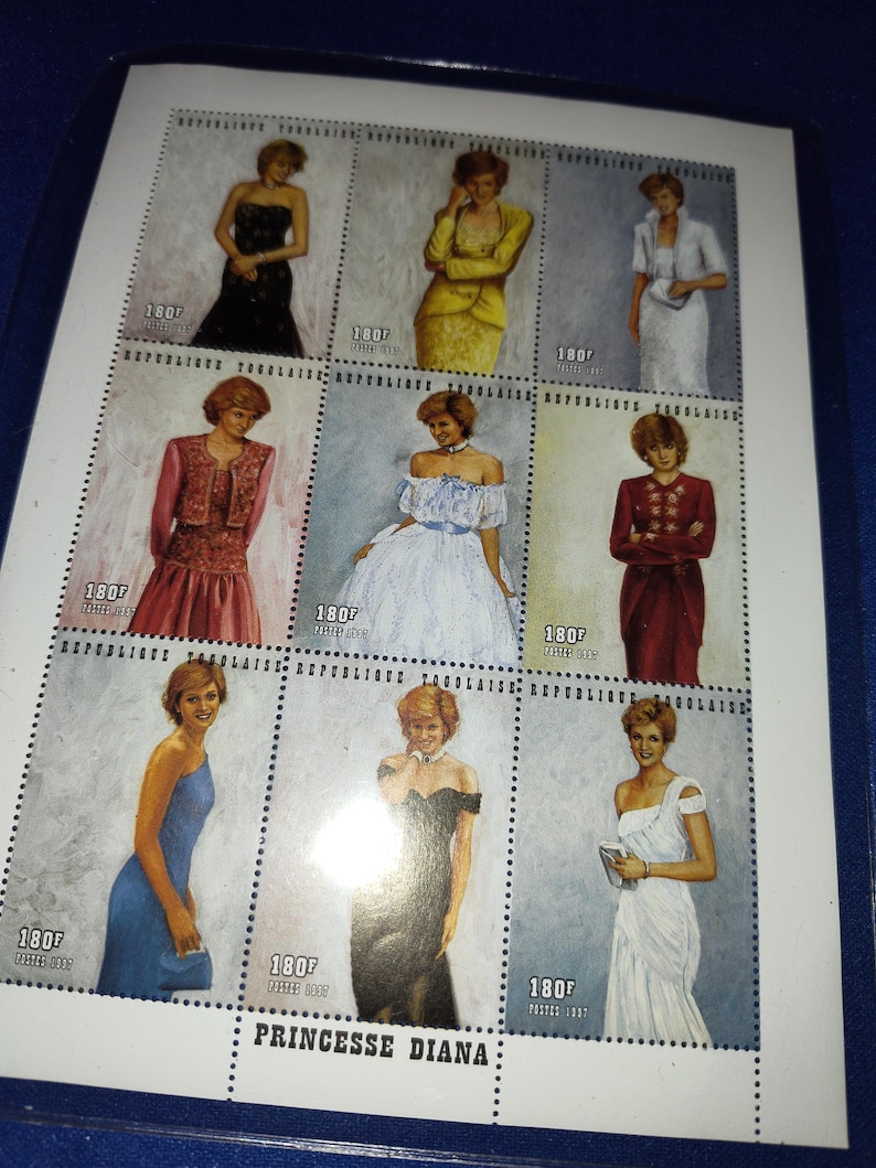 Princess Diana Stamps - Etsy