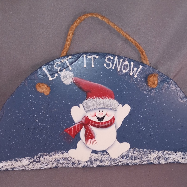 Snowman Slate - Etsy