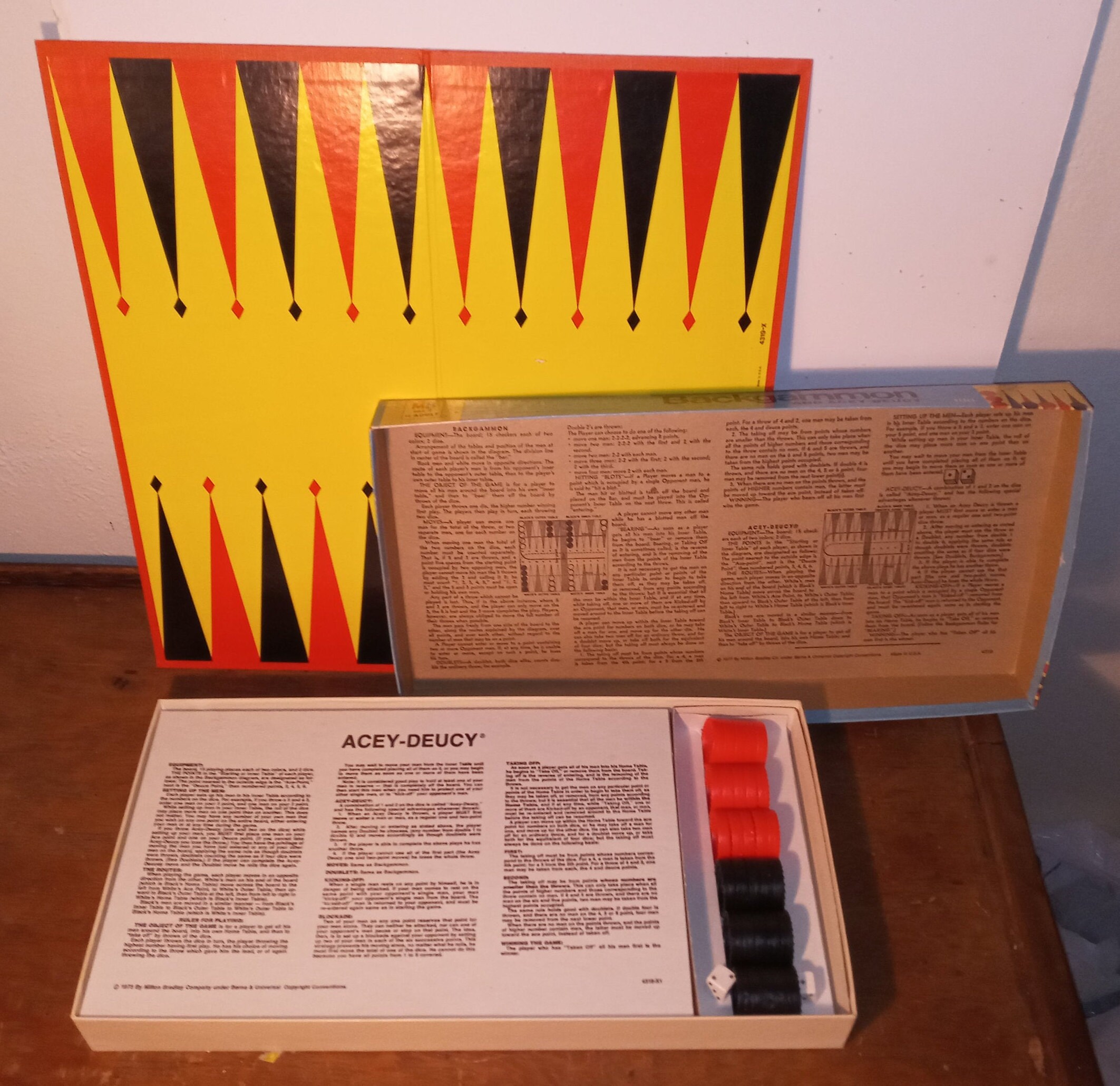 Vintage Backgammon And Acey-Deucy Board Game - Etsy.de