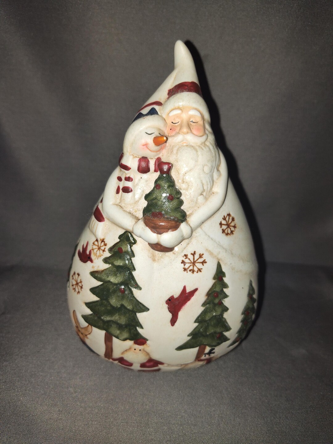 Vintage St Nicholas and Snowman - Etsy