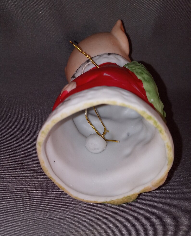 Vintage Jasco Christmas Pig Bell - Etsy