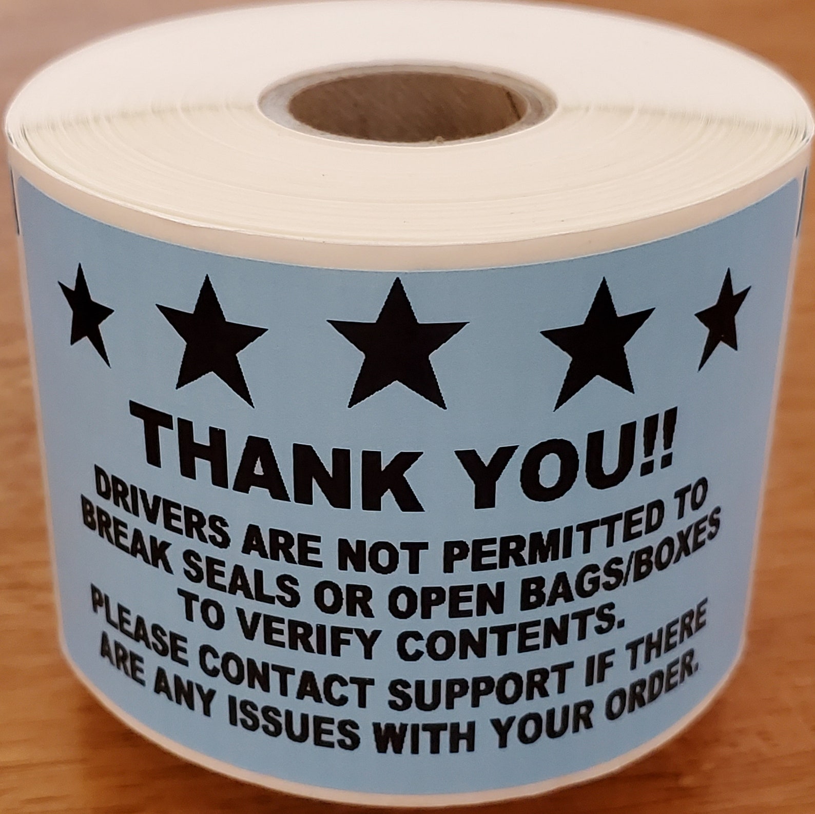 300 Customized Personalized Delivery Driver Sticker Label Seal Tamper ...