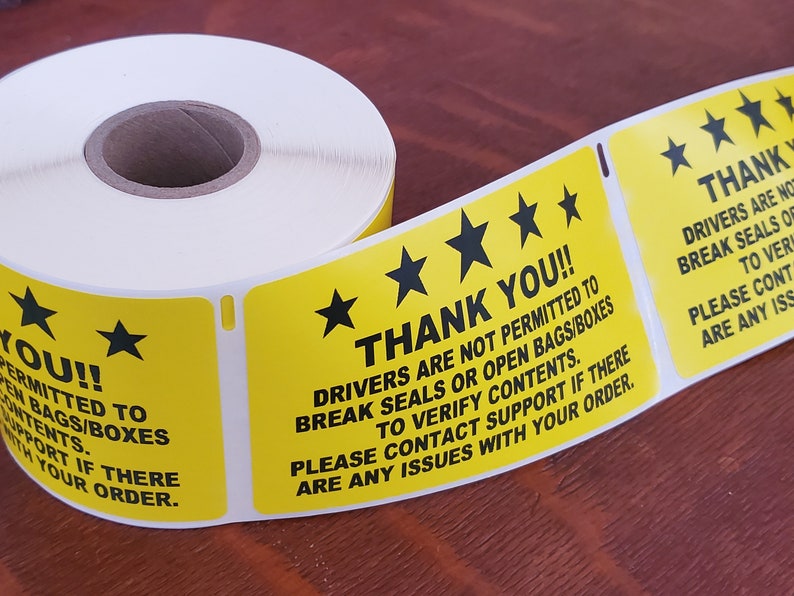 300 Customized Personalized Delivery Driver Sticker Label - Etsy