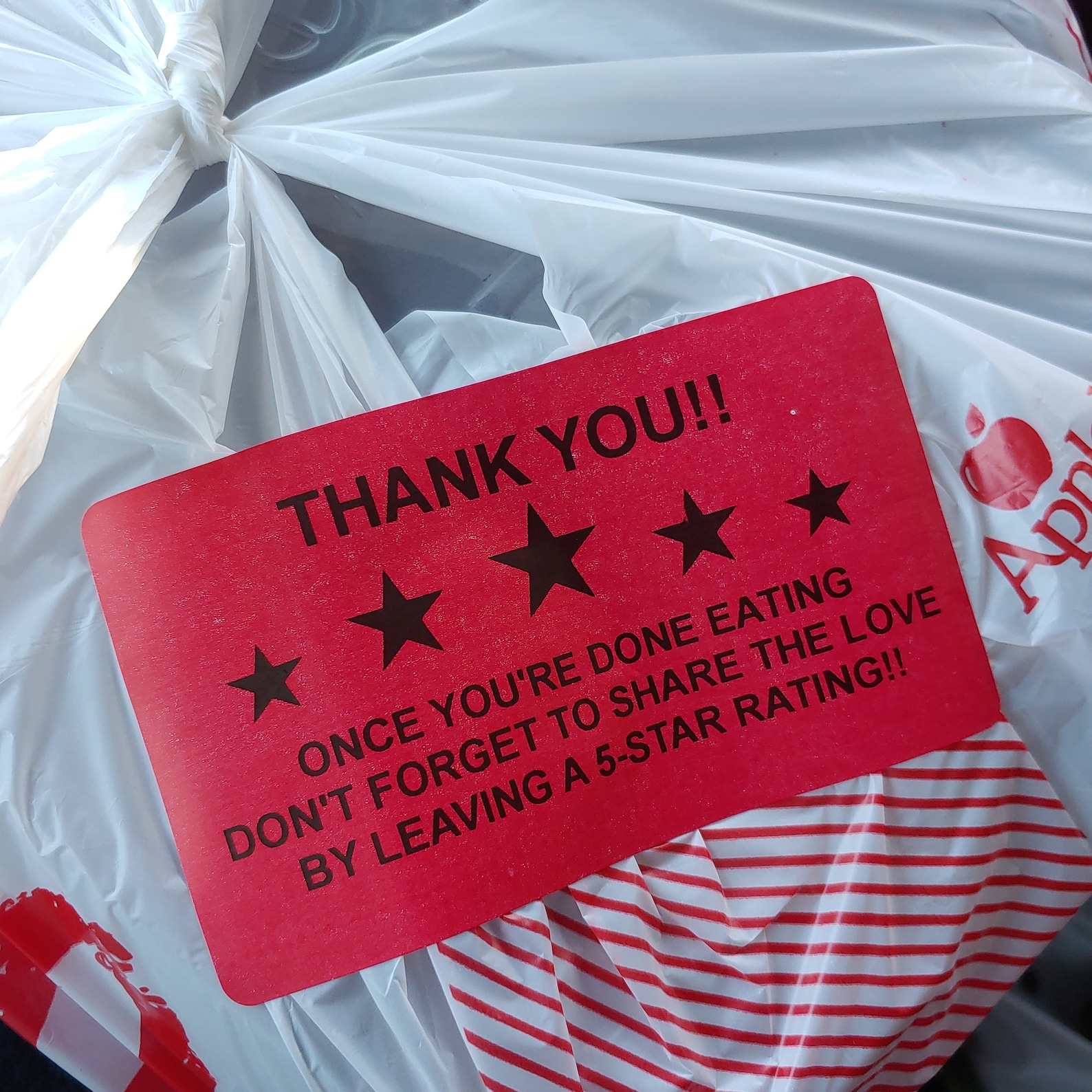 Stickers Bag Sealers Labels Rating Reminder for DoorDash | Etsy