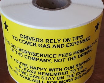 Personalized Doordash Themed Delivery 4x2 Sealed for Delivery Delivery ...