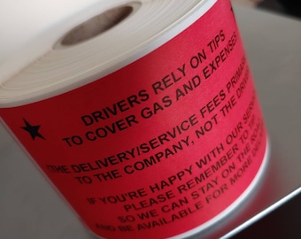 Personalized Doordash Themed Delivery 4x2 Sealed for Delivery Delivery ...