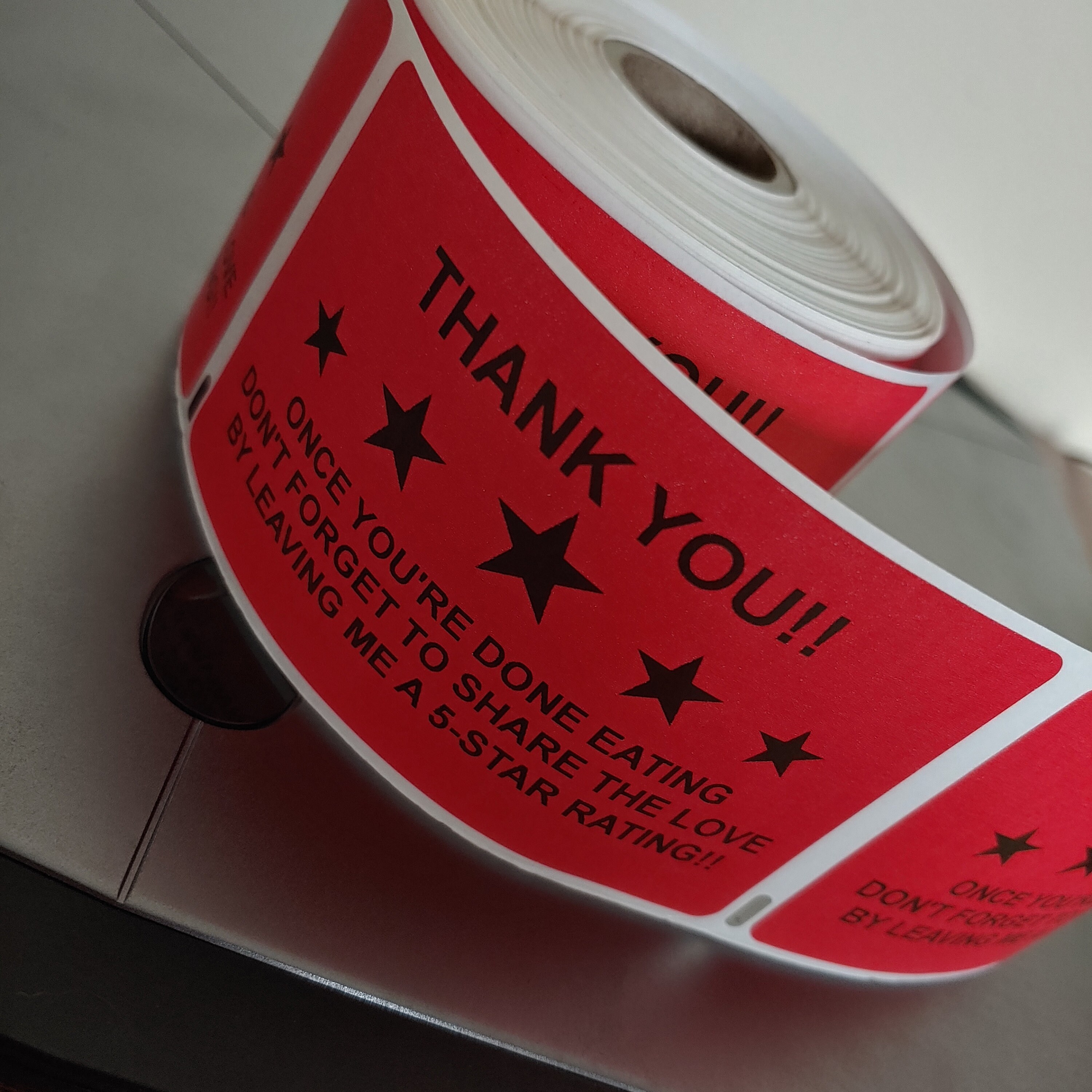 Stickers Bag Sealers Labels Rating Reminder for Doordash | Etsy