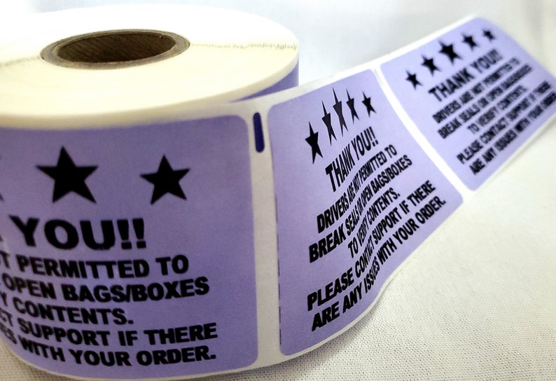 300 Customized Personalized Delivery Driver Sticker Label - Etsy