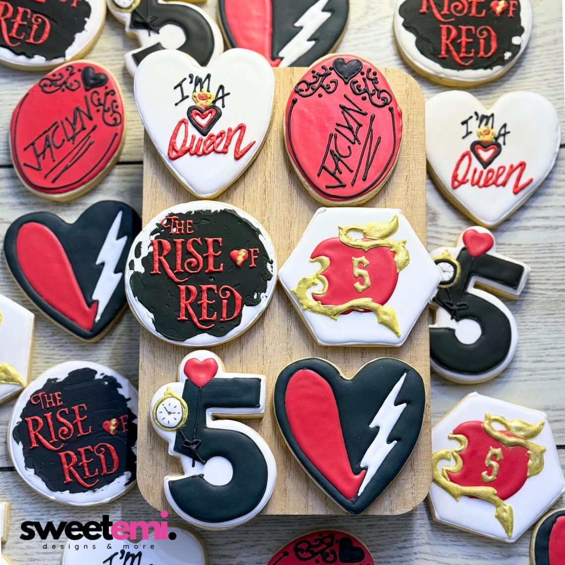 Descendants: the Rise of Red Birthday Cookies - Etsy