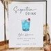Minimal Printable Signature Drinks Sign Template DIY Cocktail - Etsy