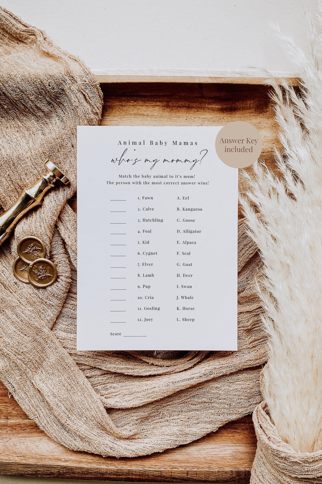 Plantilla de juego para baby shower Quién es mi mamá, Juego de ...