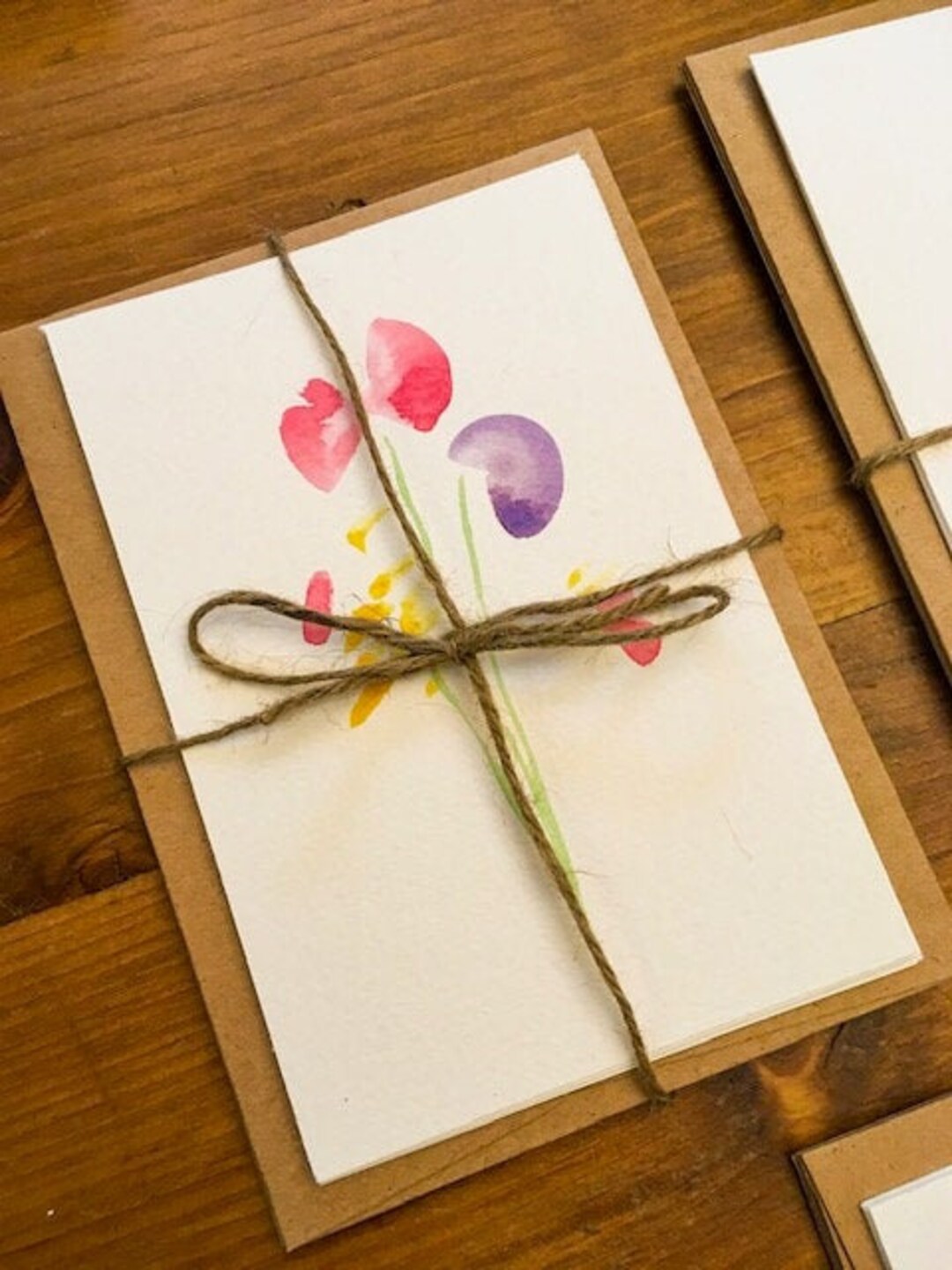 Watercolor Notecards - Hand-painted Originals - Etsy