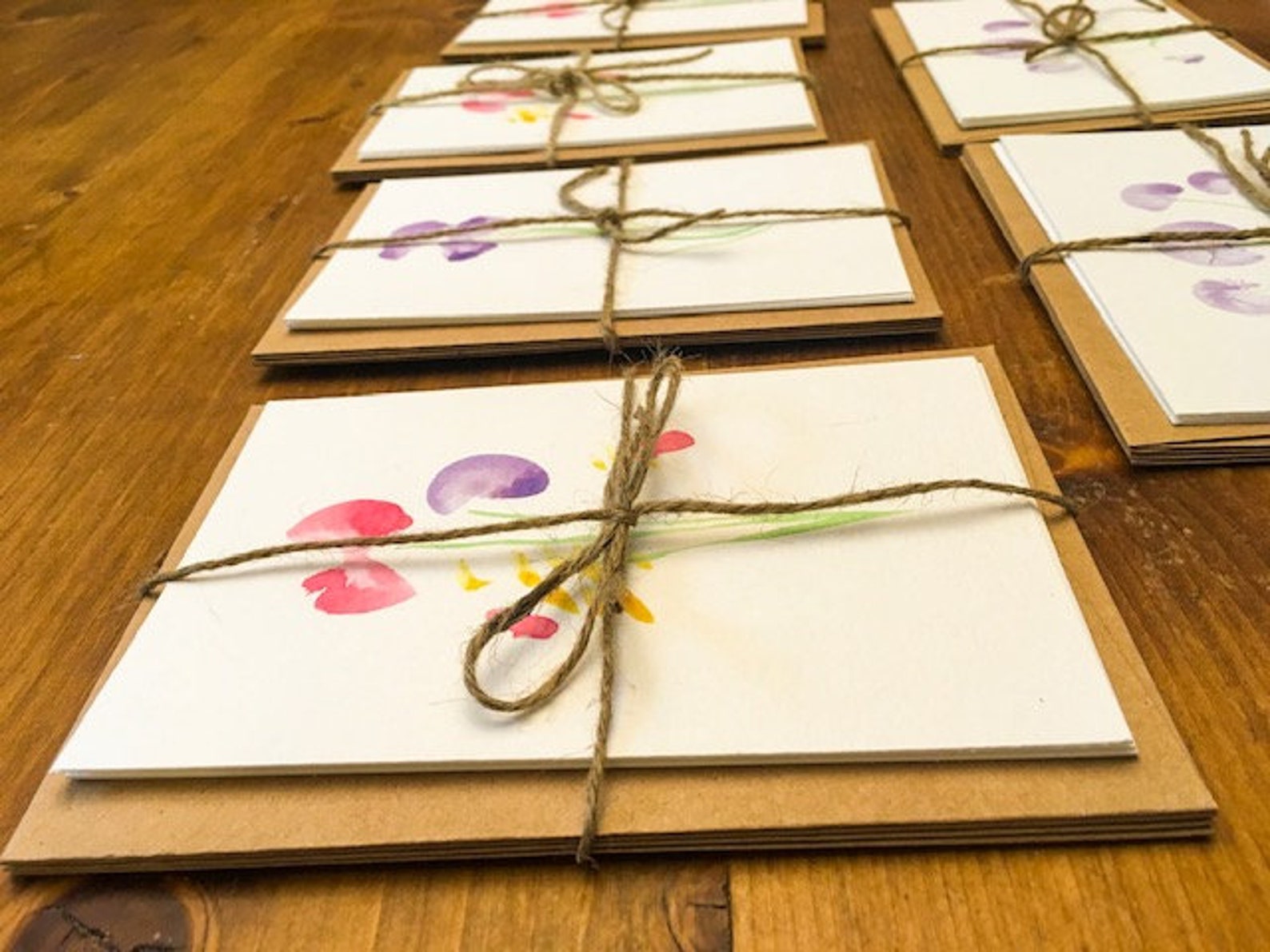 Watercolor Notecards - Hand-painted Originals - Etsy