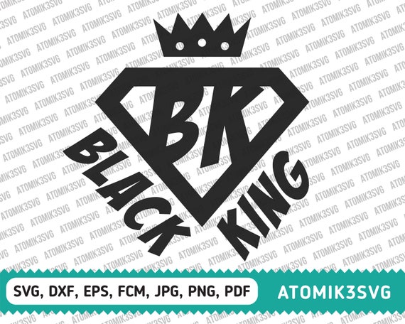 Black King SVG Dxf Eps Fcm Jpg Png Pdf Cutting Files for | Etsy