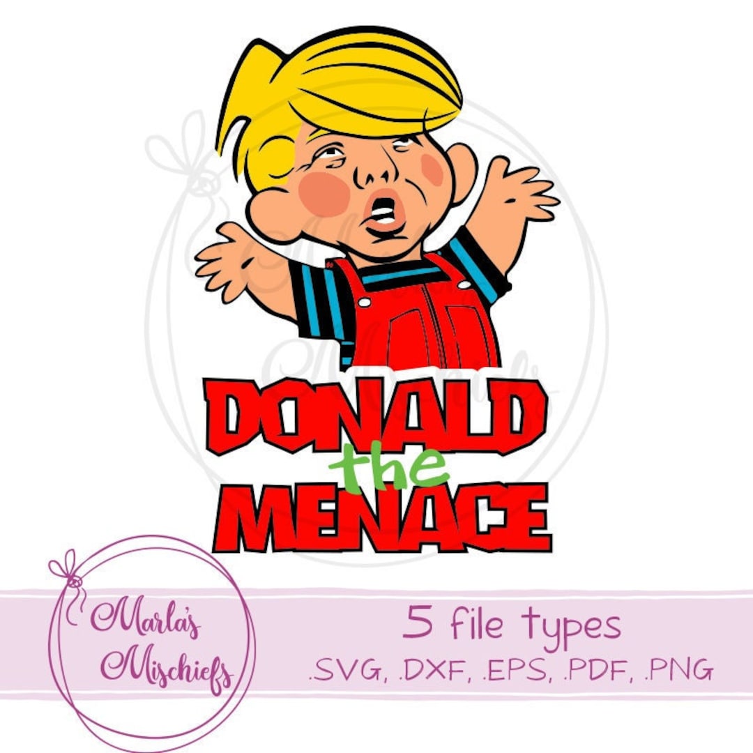 Donald the Menace SVG and DXF Design for Cricuts and - Etsy Canada