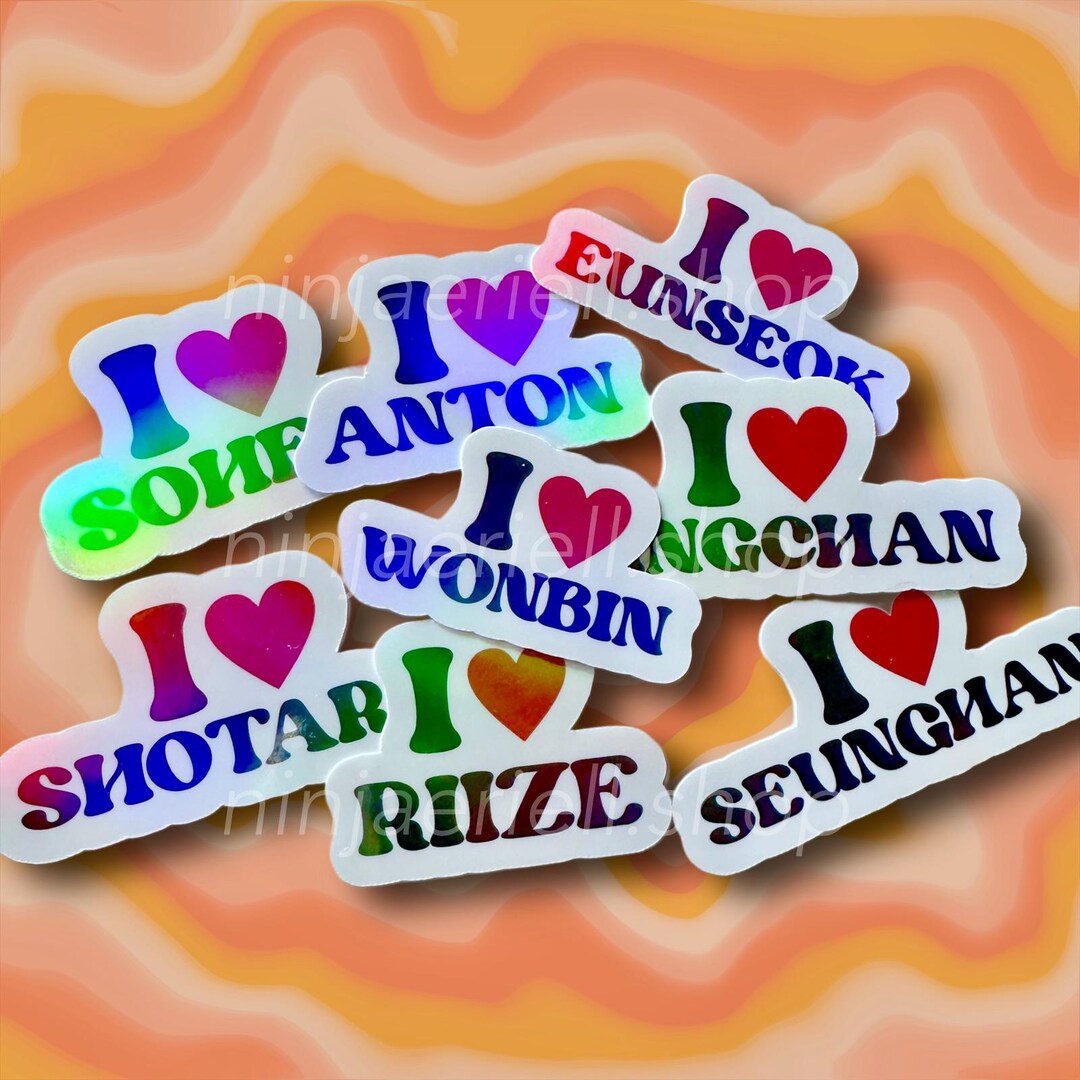 I Heart Riize Sticker Pack - Etsy