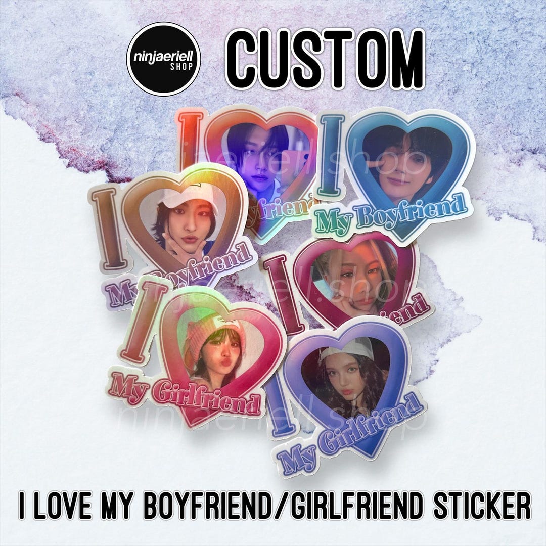 Custom I Love My Boyfriend/girlfriend Sticker - Etsy