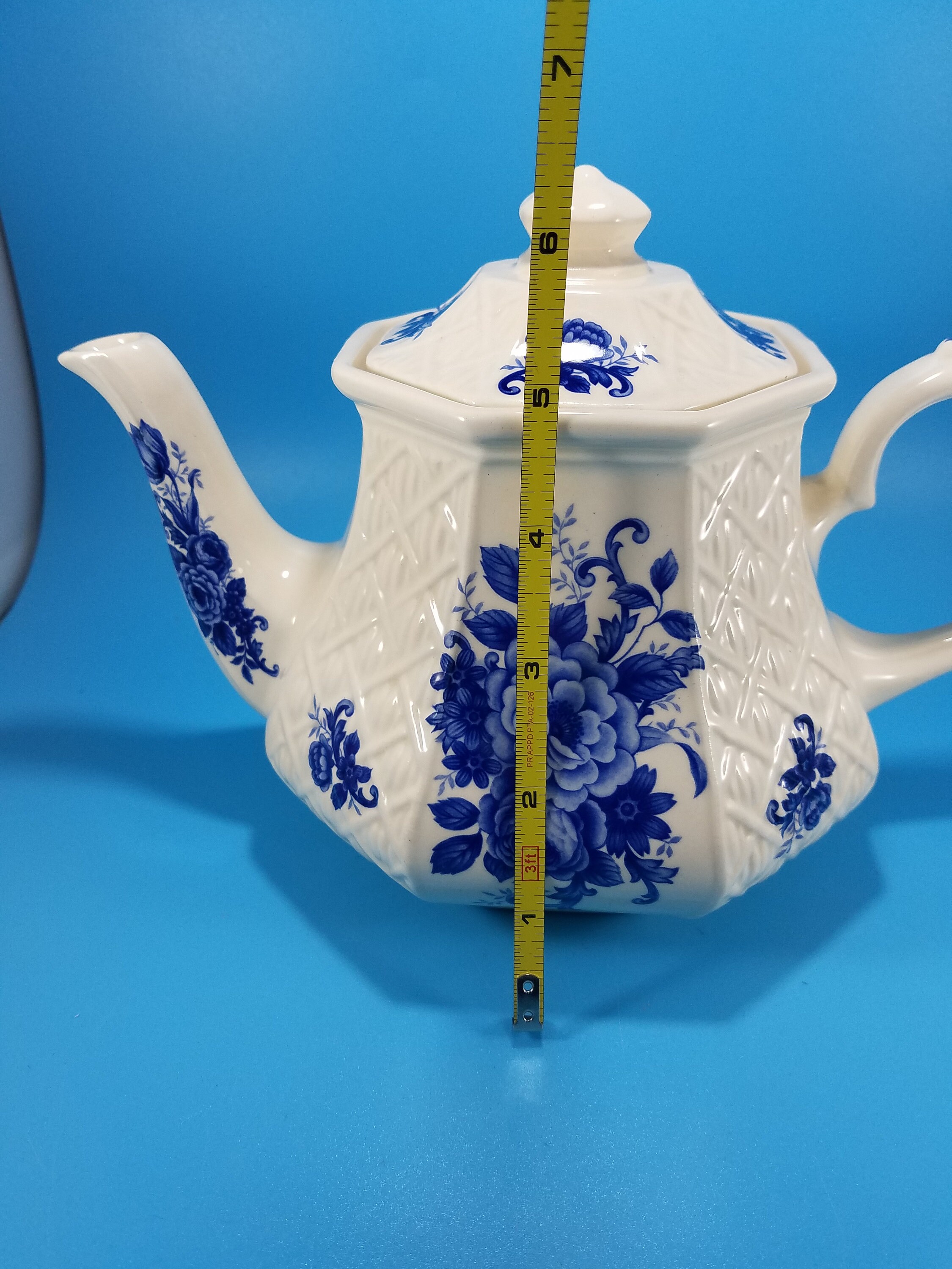 Gorgeous Sadler England Blue Windsor Teapot Tea Pot Embossed - Etsy