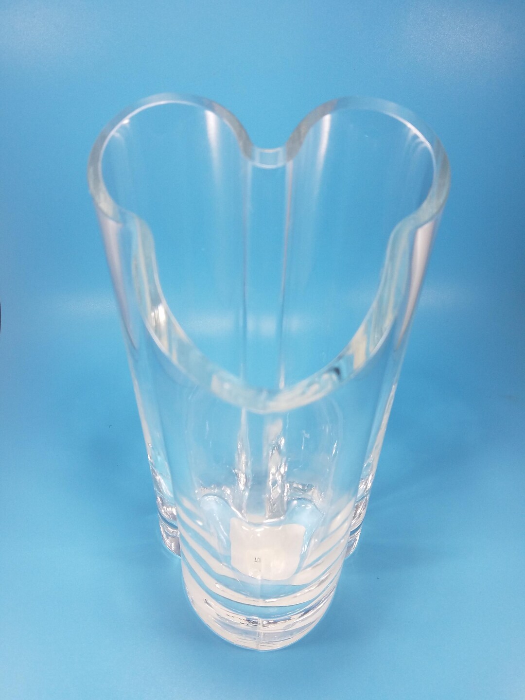 DISNEY MICKEY MOUSE Ears Clear Glass Vase Walt Disney World Collectible ...