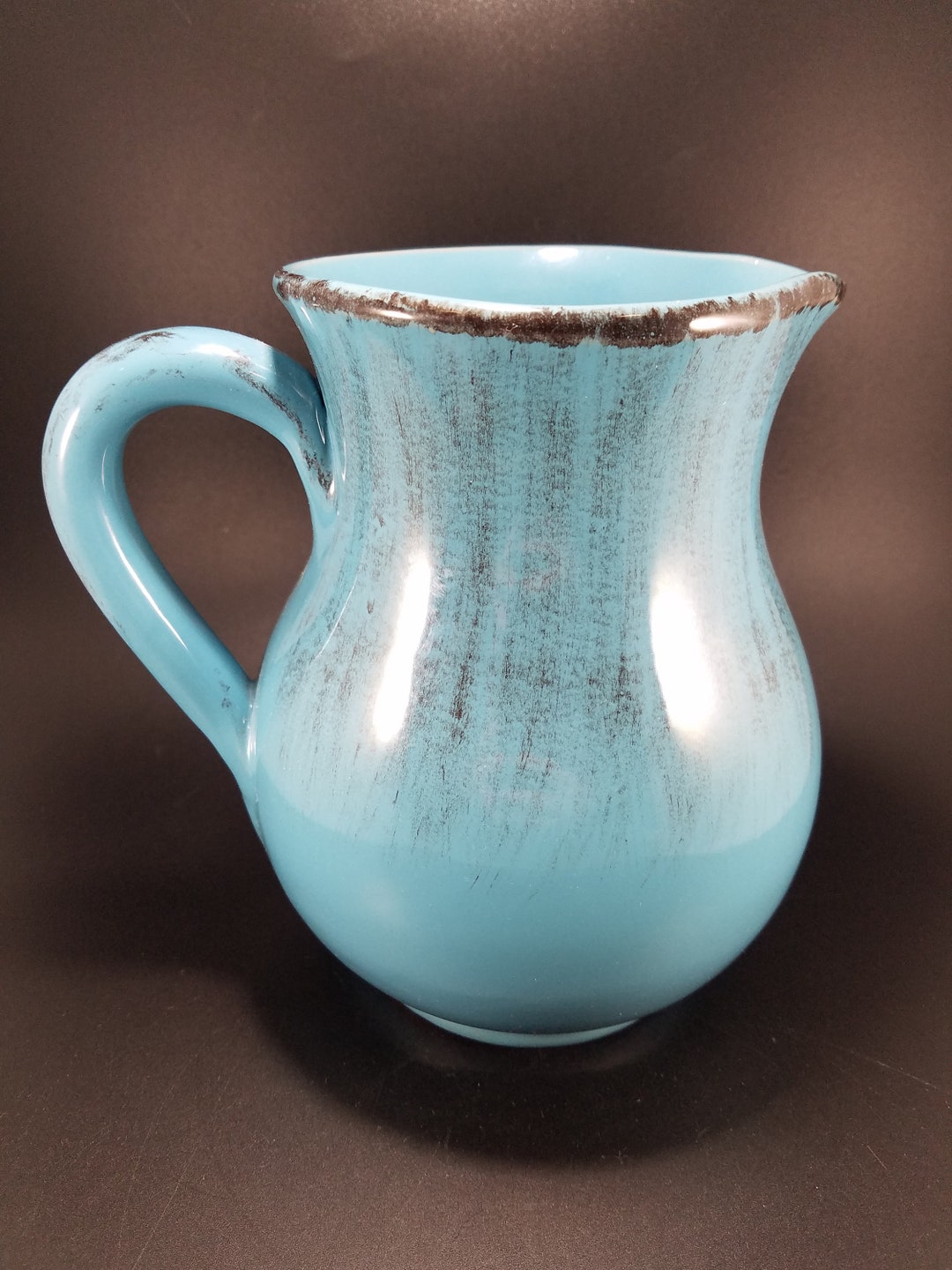 De Silva Studio Art Pottery Made in Italy Terracotta Glazed Pitcher ...