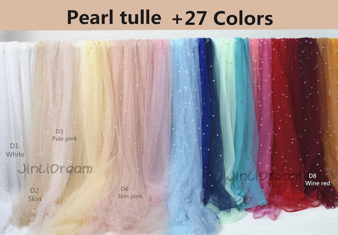 Many Color Pearl Tulle Fabric ,tulle Fabric ,soft Tulle Wedding Tulle ...
