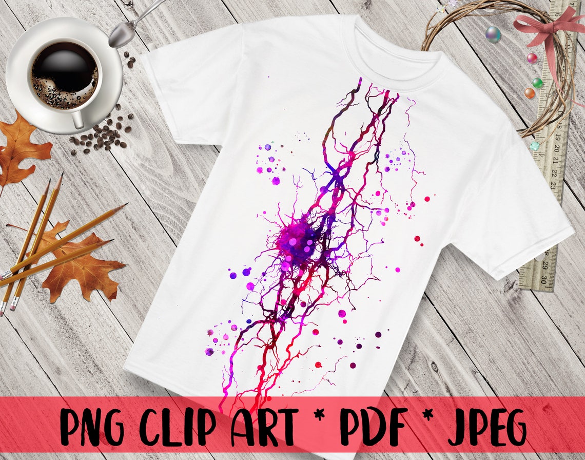 Science Clipart Neuron Clipart Neural Tree PNG Clipart - Etsy