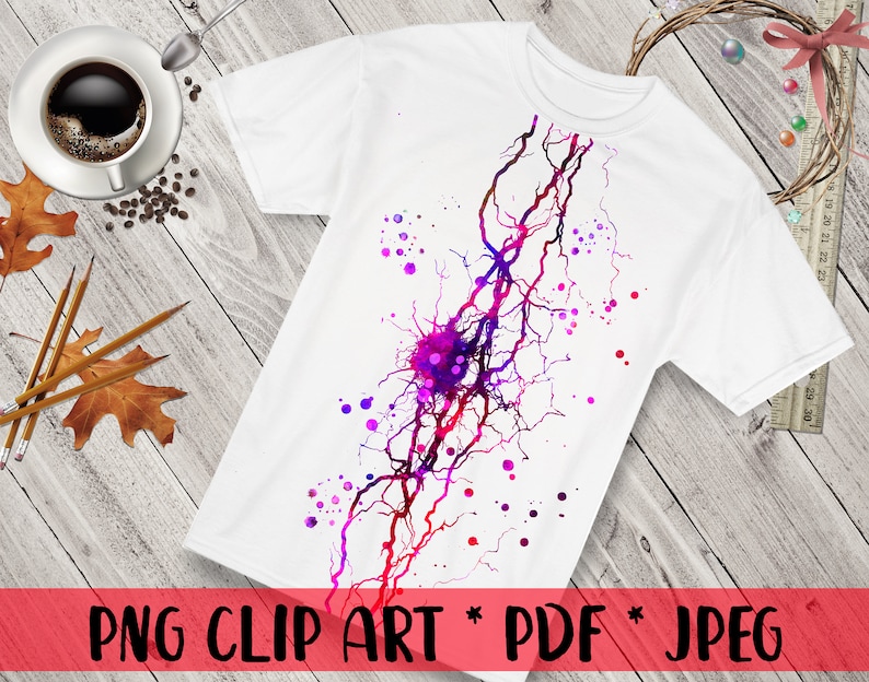 Science Clipart Neuron Clipart Neural Tree PNG Clipart - Etsy