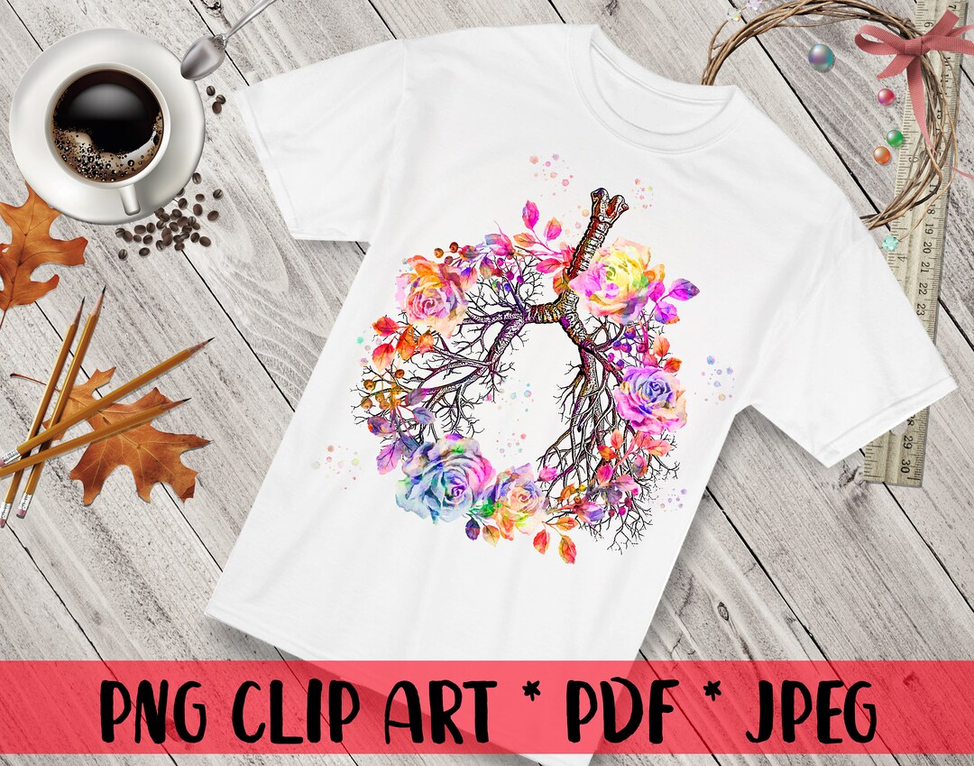 Bronchi Anatomy Clipart Watercolor Flowers Clipart Medical Clipart ...