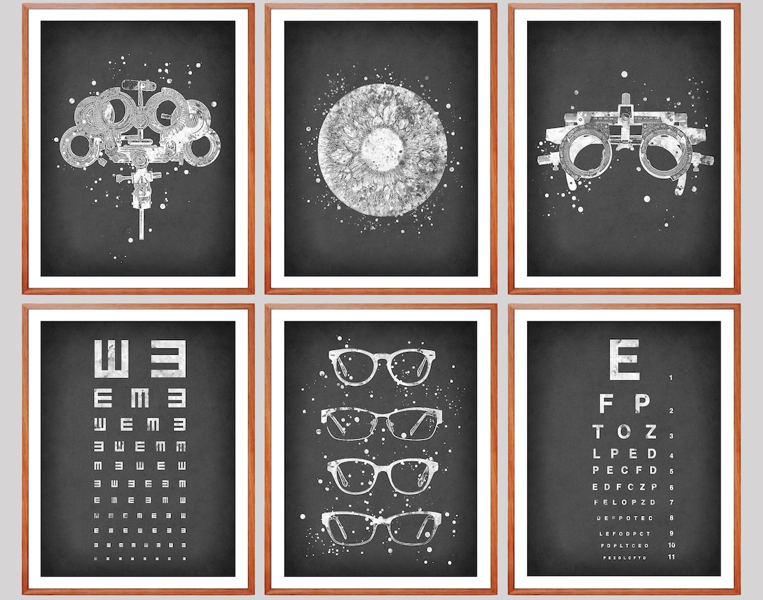 Optometry Art Print Set: Eye Clinic Decor (digital Download) - Etsy