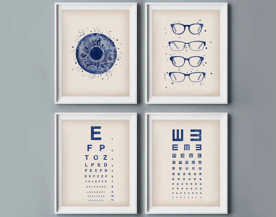 4 Optometry Art Vintage Science Art Medical Art Ophthalmology Poster ...