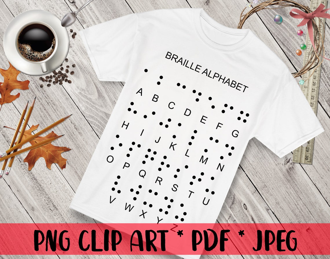 Braille Alphabet Letters Clipart Sign Language Clipart Tactile - Etsy