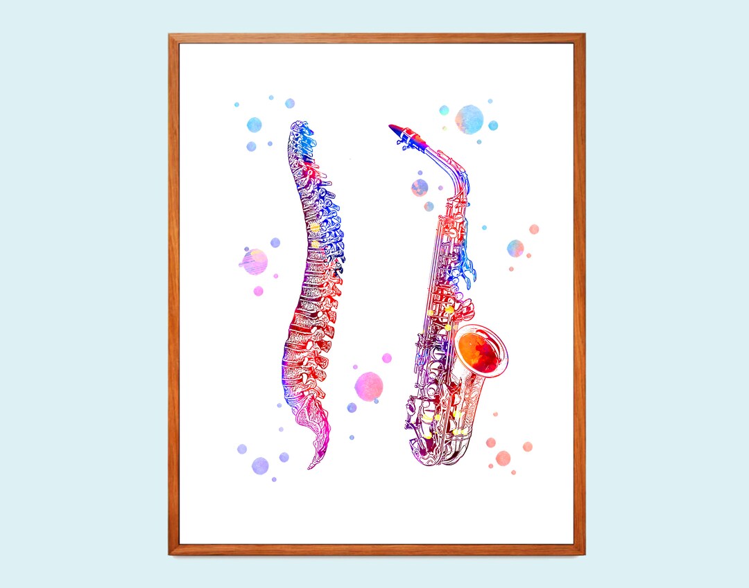 Human Spine Art, Skeletal Bones Art, Chiropractic Clinic Decor ...