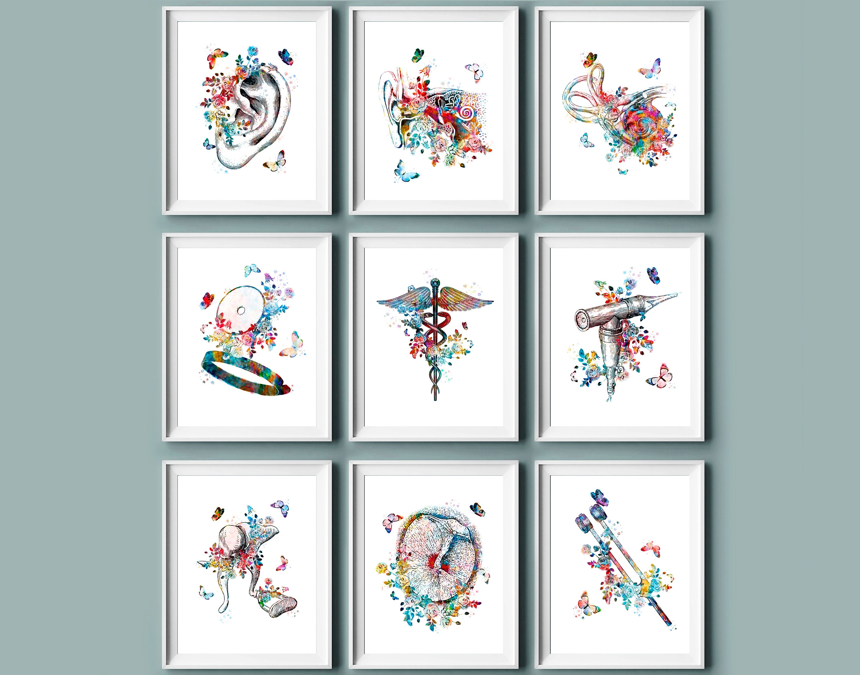 9 Audiology Art Ear Anatomy Art Inner Ear Poster Hearing | Etsy