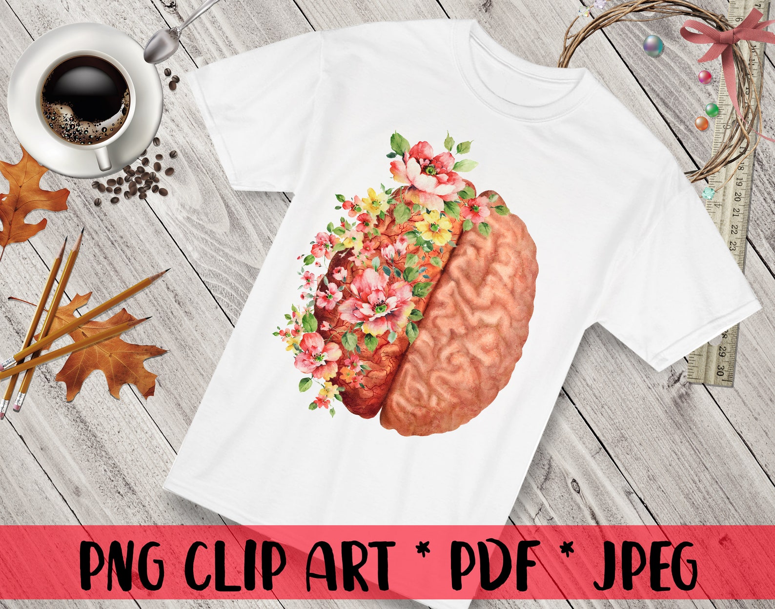 Realistic Brain Clipart Watercolor Anatomy Human Brain PNG | Etsy