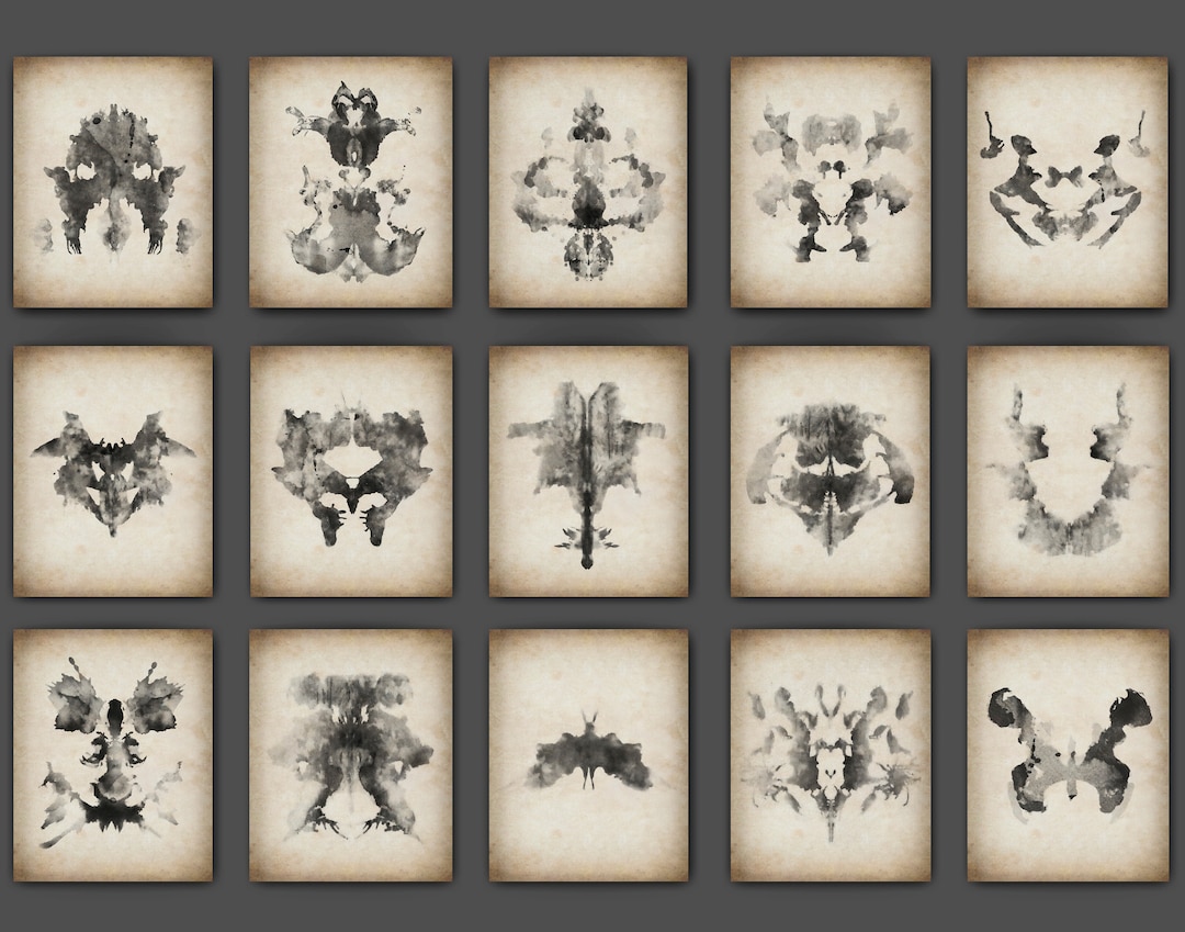 Vintage Rorschach Inkblot Test Art Prints: Psychology & Psychiatry ...