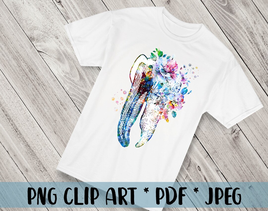 Tooth and Flower PNG Clipart Dental Clipart Medical Clipart Medicine ...