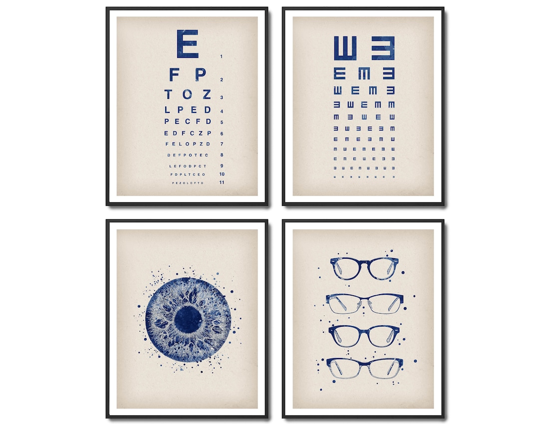 4 Optometry Art Vintage Science Art Medical Art Ophthalmology Poster ...