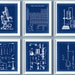 6 Chemistry Art, Science Art, Chemical Tools Print, Periodic Table ...