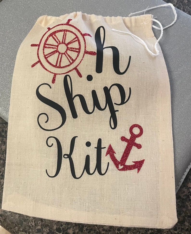 Oh Ship Kit-bachelorette Party Favor Bags-recovery Kits-cruise Hangover ...