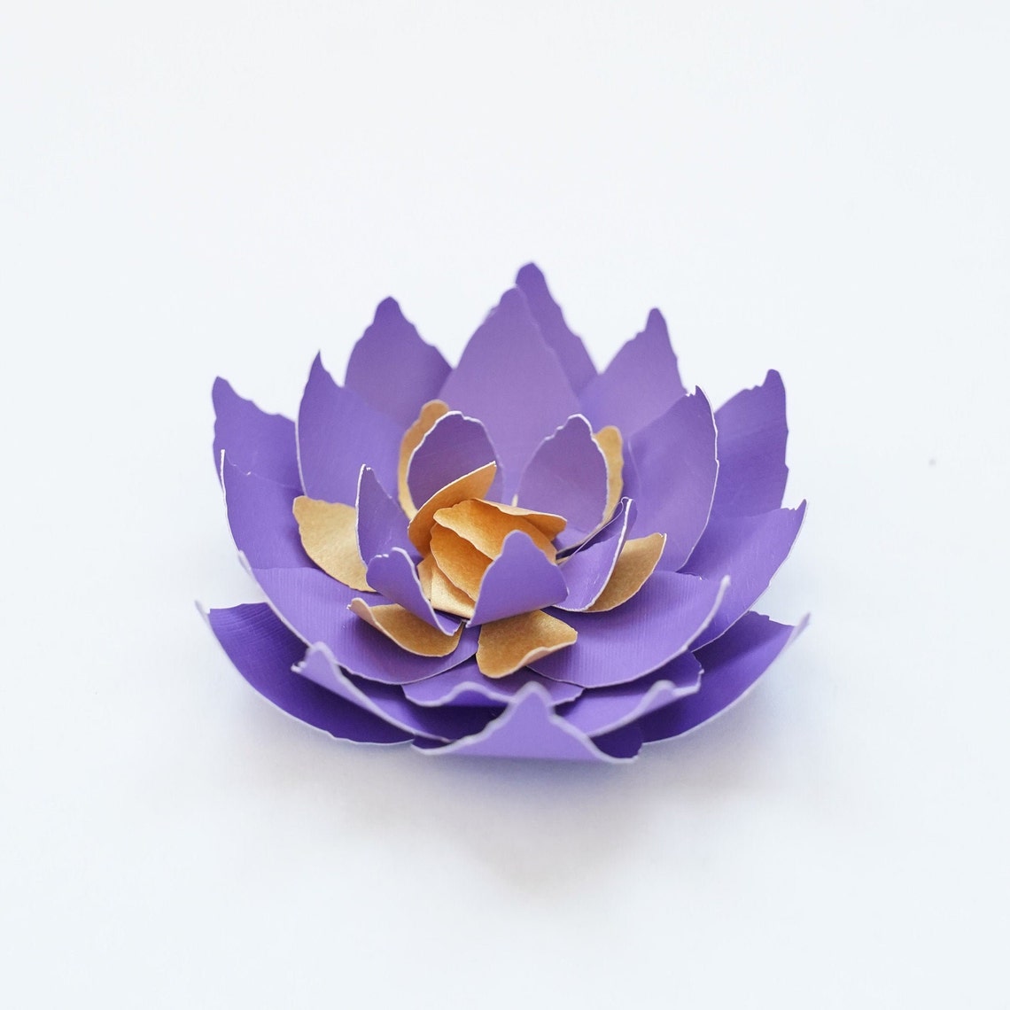Water Lily Paper Flower Template SVG Cut Files and PDF - Etsy