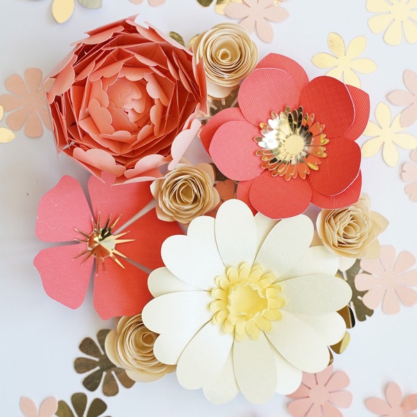 Paper Cut Flowers - Etsy