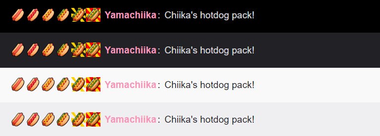 TWITCH SUB BADGES - Hot Dogs - Etsy