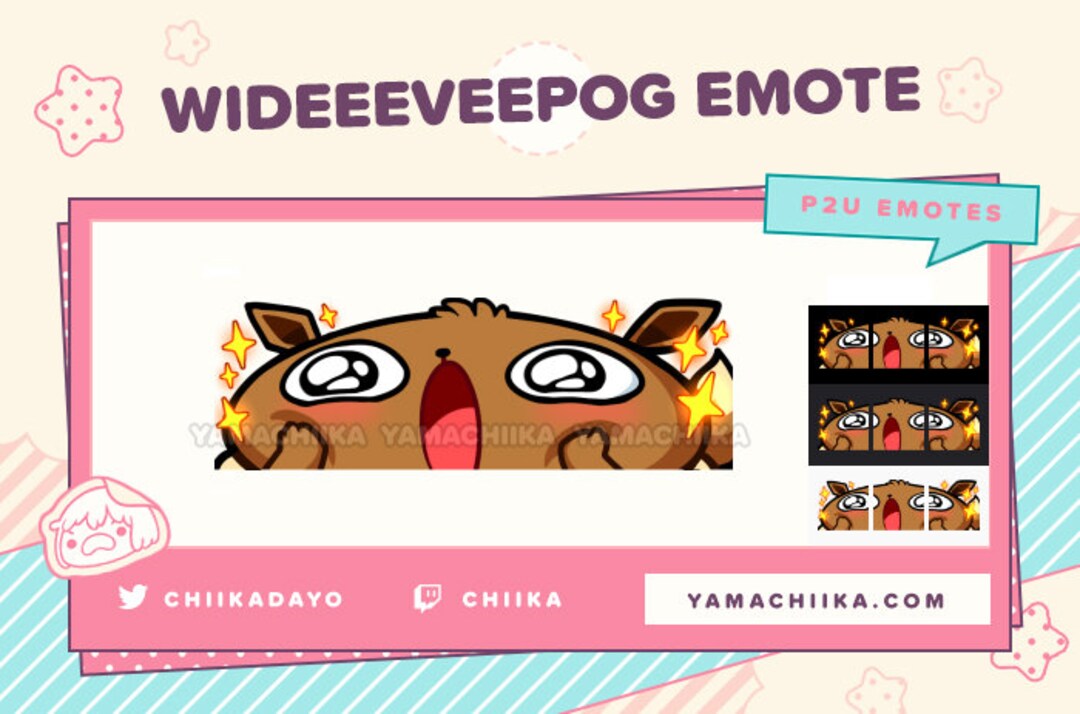 TWITCH EMOTES - Wideeeveepog - Etsy