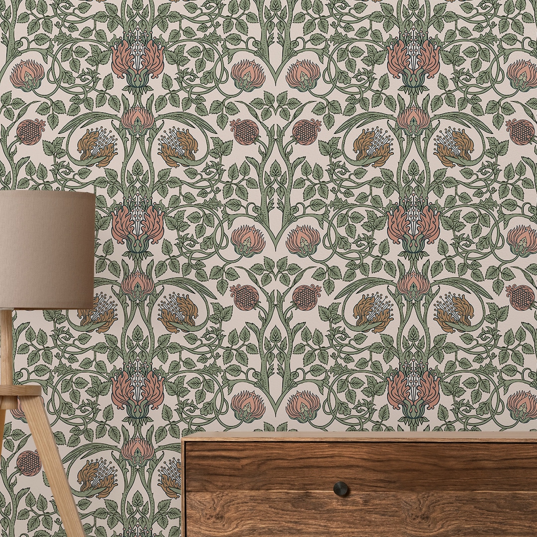 Vintage William Morris Wallpaper ,vintage Botanical Peel and Stick ...
